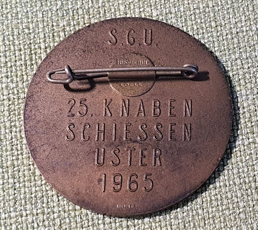 N700 Brosche Schützen S.G.U. 25. Knaben Schiessen Uster 1965 (Gebraucht ...