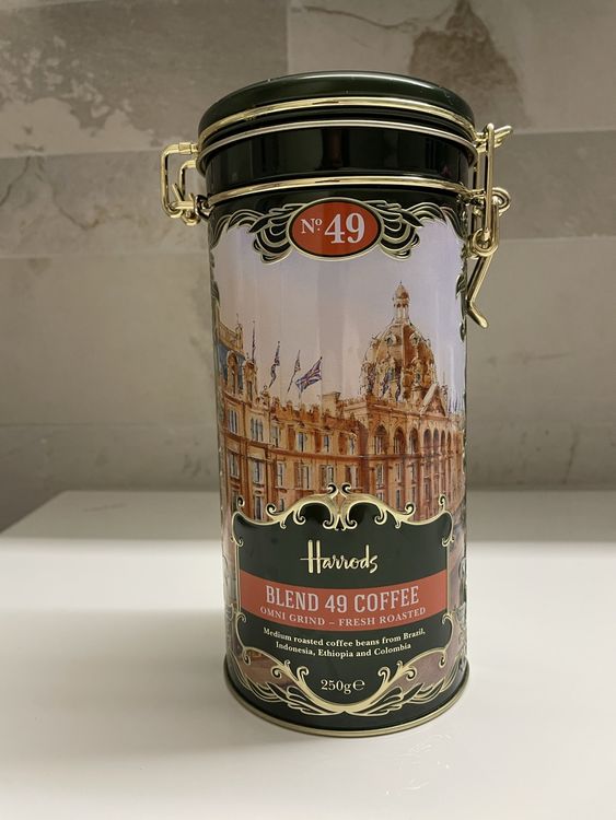 Harrods Coffee Tin Canister Blend 49 London 250g | Kaufen auf Ricardo