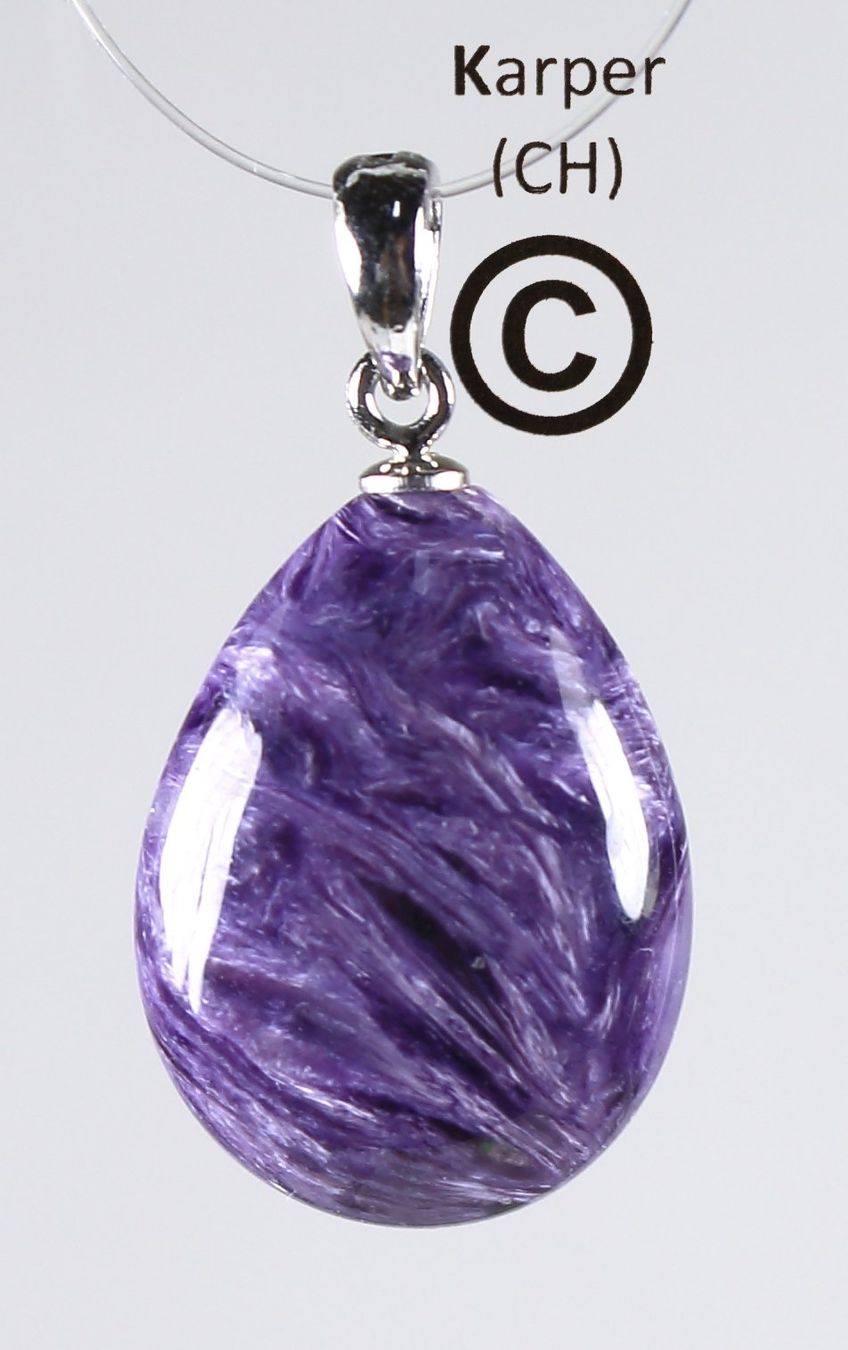Charoit - Charoït Anh / Pendent Charoite - Charoïte ,S 925Rh (Neu und ...