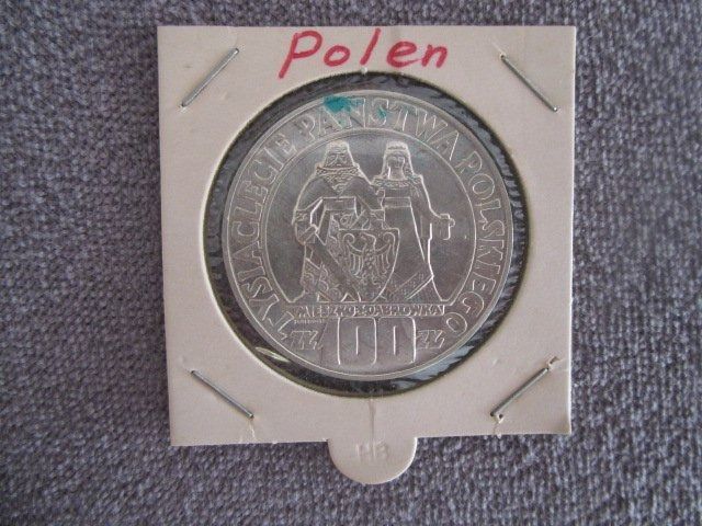 100 Zlothych 1966 stgl - Silbermünze - Polen (Gebraucht) in Luzern für CHF 64 – mit Lieferung ...