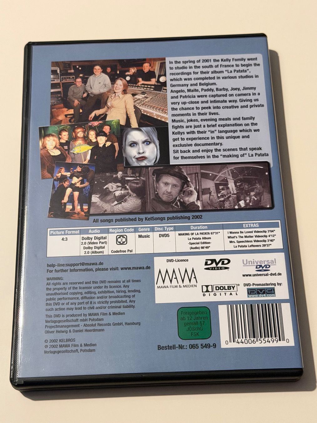 The Kelly Family - The Making Of - DVD - La Patata (Neu (gemäss ...