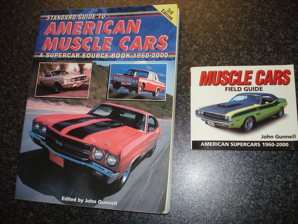 2 Bücher Muscle Cars USA Guide für Daten und Informationen (Gebraucht ...