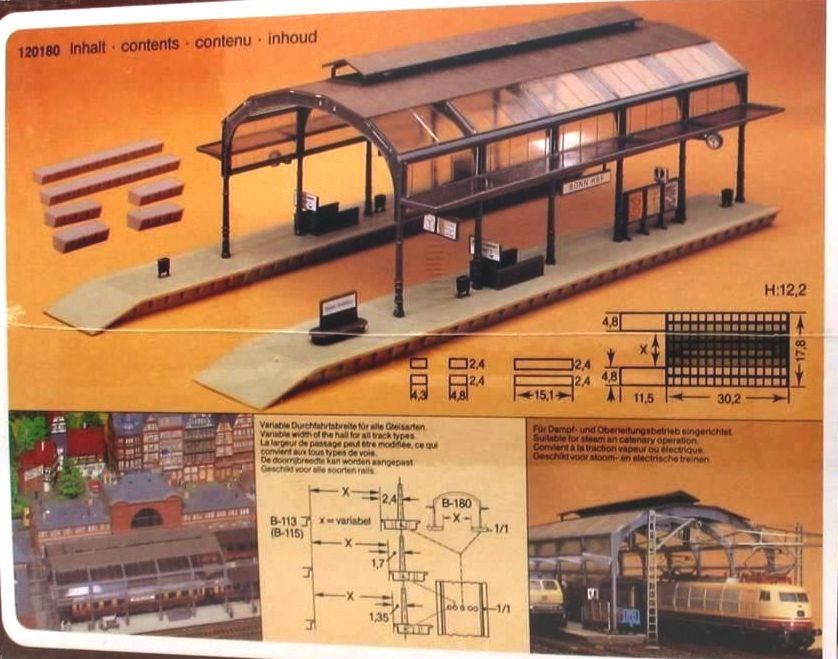 Faller H0 120180: Bahnsteighalle Eisen/Glas 30 cm, Bausatz | Kaufen auf ...