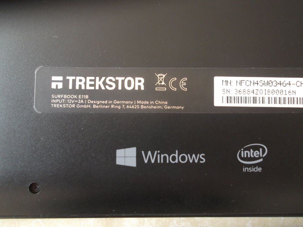 Trekstore E11B (11.6“, 64 GB eMMC/256 GB M.2 SSD, Win10) (Gebraucht) in ...