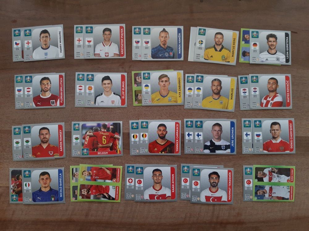 40 Panini Bilder EM 2020 (en Block) | Kaufen auf Ricardo