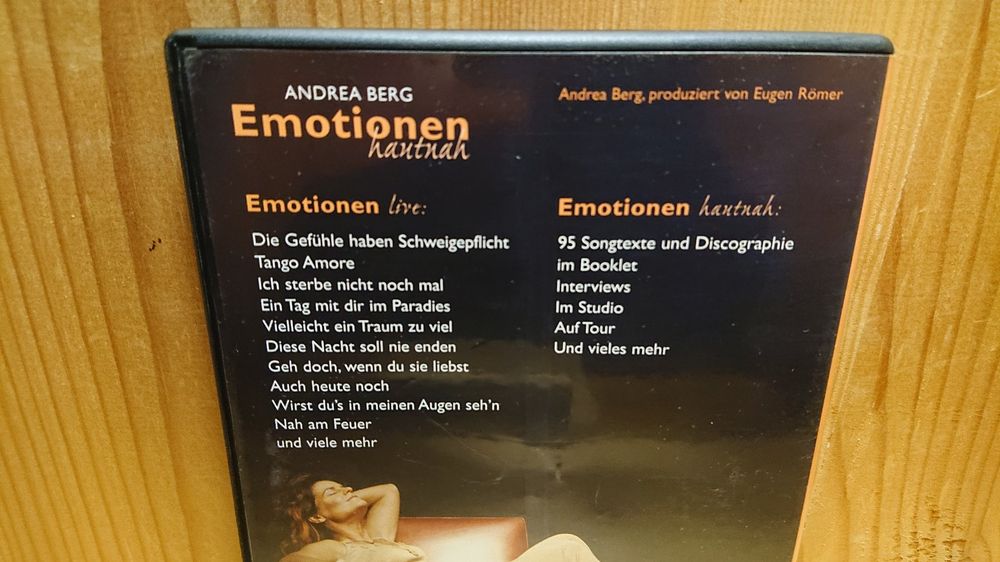ANDREA BERG Emotionen hautnah Live auf DVD 2003 (Gebraucht) in ...