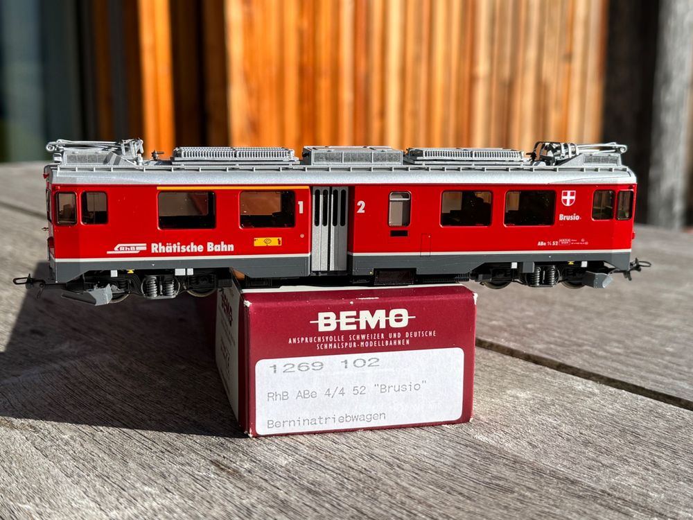 RhB Bemo ABe 4/4 52 Brusio rot LED SOUND H0m (Gebraucht) in Goldau für ...