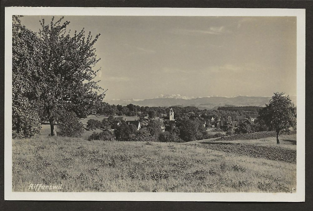 1930 Rifferswil ZH Dorf Ansicht uralte Karte tolles Stück ++ (Gebraucht ...