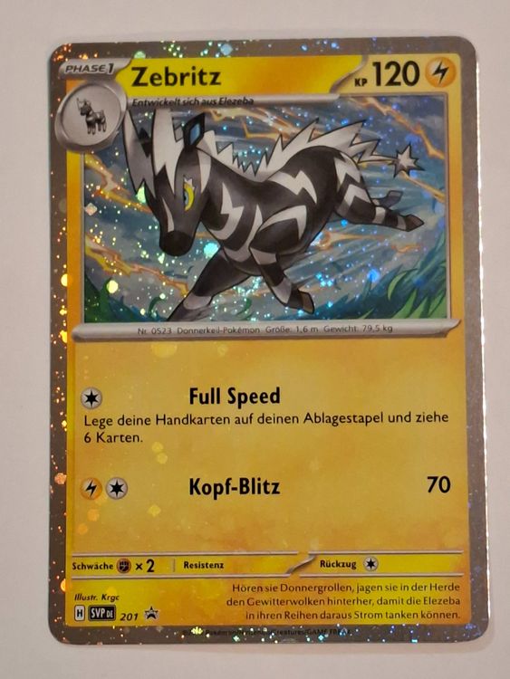 Zebritz Promo Holo Karte 201 DE 2025 (Neu (gemäss Beschreibung)) in ...