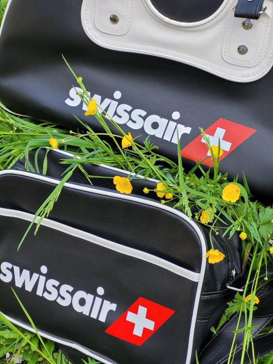 2 Swissair retro Taschen, Umhänge-und Freizeittasche, neuw. (Neu (gemäss Beschreibung)) in ...