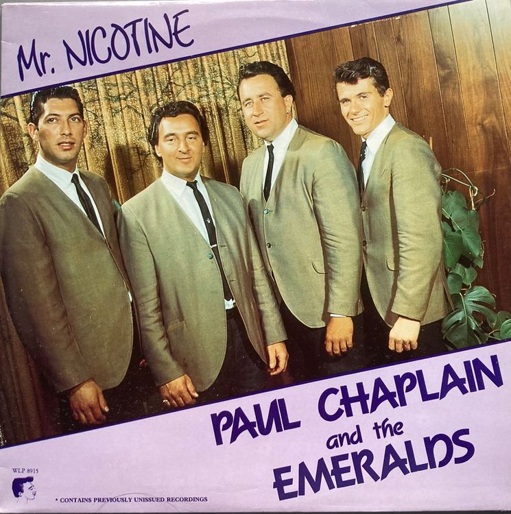 PAUL CHAPLAIN AND THE EMERALDS - MR. NICOTINE (Gebraucht) in Poliez ...
