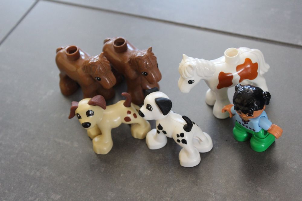 Lego Duplo Hunde & Pferde mit Reiterin | Kaufen auf Ricardo