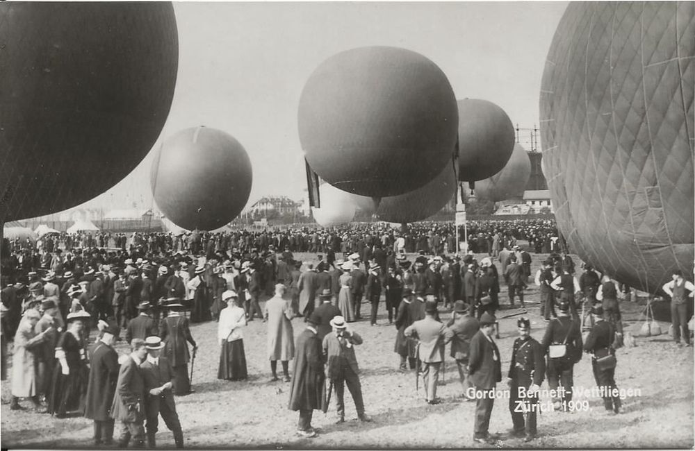 Ballon 2 AK Gordon Bennett Wettfliegen ZH Motiv (Neu (gemäss ...