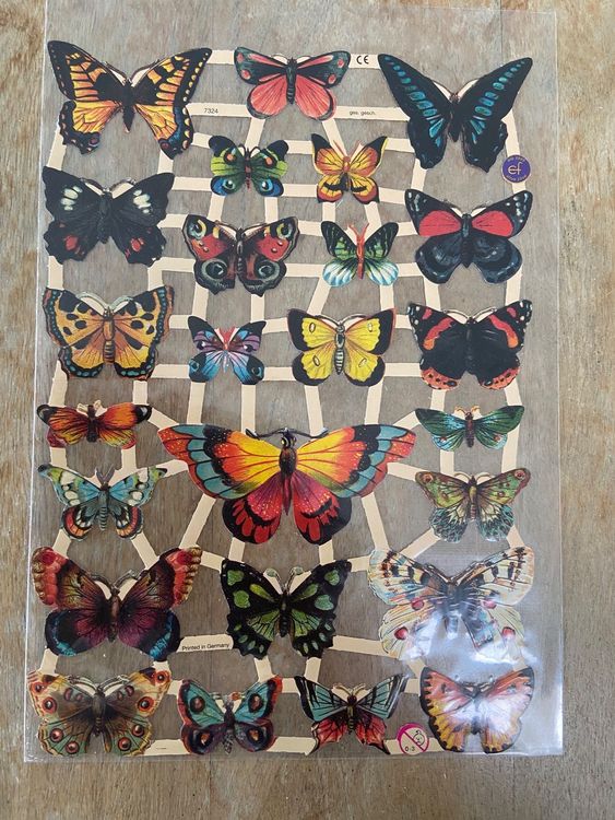 Oblaten Glanzbilder Schmetterlinge Papierdeko | Kaufen auf Ricardo