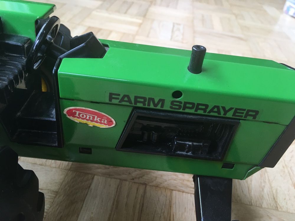 Tonka-Traktor, ca. 1975, «Farm Sprayer», Pumpe funktioniert (Gebraucht ...