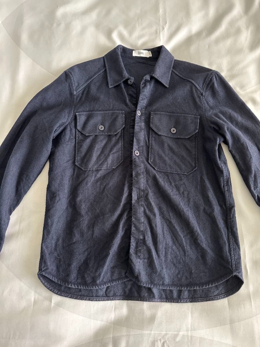CLOSED Army Overshirt – Wolle/Baumwolle – Gr. S – Dunkelblau (Gebraucht ...