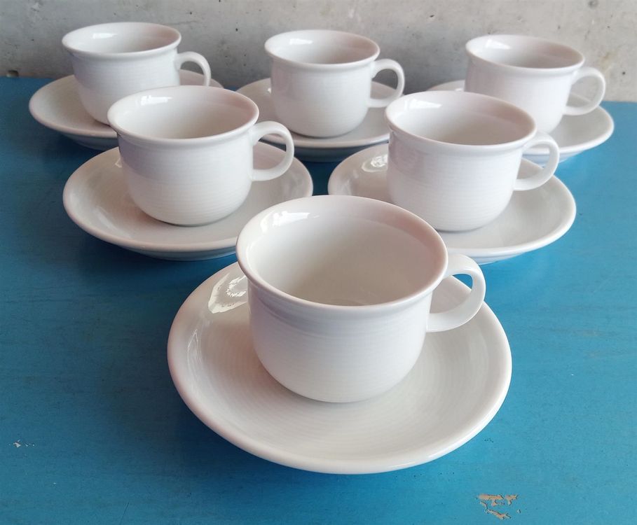 Thomas Trend weiss 6 kleine Tassen Espresso Tassen mit UT | Kaufen auf ...