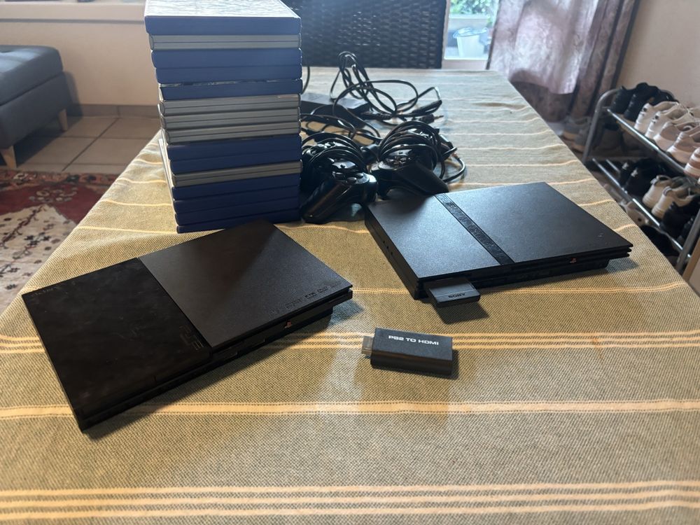 PlayStation 2 Bundle: 2 Console, 2 Controllers & 15 Games (Defekt) in ...