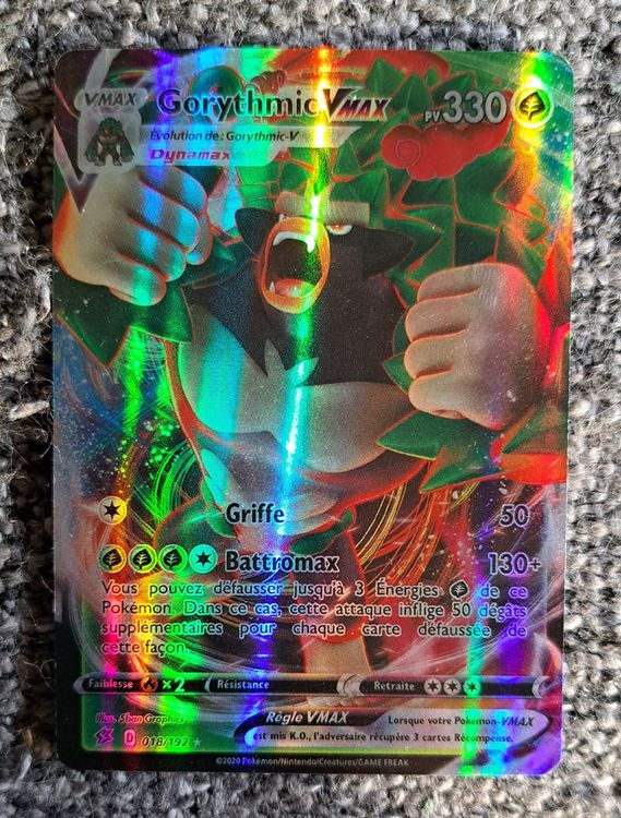 Carte Pokémon brillante Gorythmic Vmax en français | Kaufen auf Ricardo