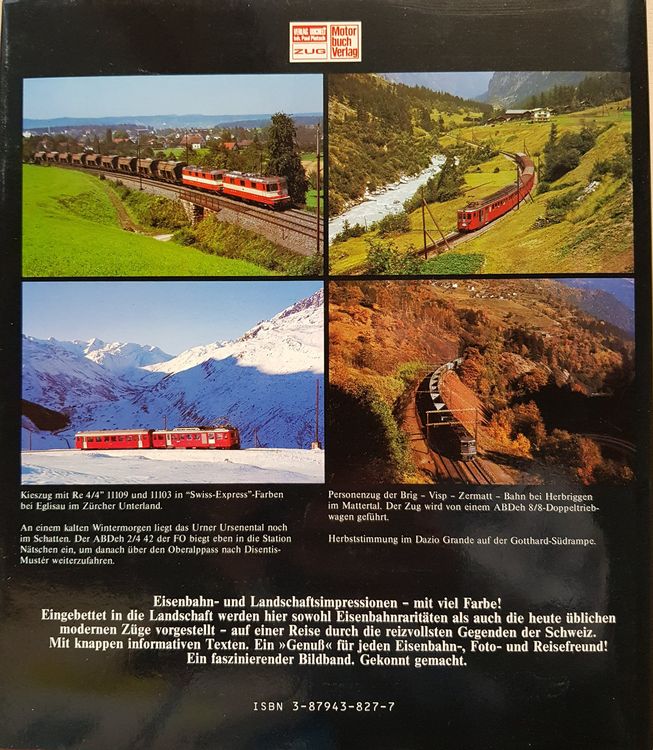 Schweizer Bahnen, Schweizer Landschaften, B. Studer (Gebraucht) in Lausanne für CHF 20 – mit ...
