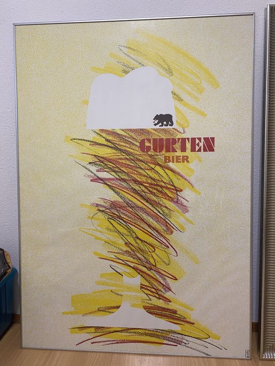 Plakat Gurten Bier (Gebraucht) in Weiningen ZH für CHF 200 – nur Abholung auf Ricardo kaufen