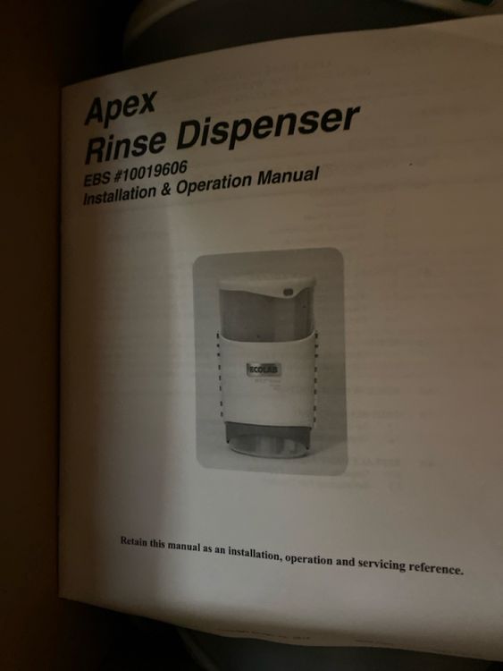 Neuer Apex Rinse Dispenser von Ecolab (Neu und originalverpackt) in ...