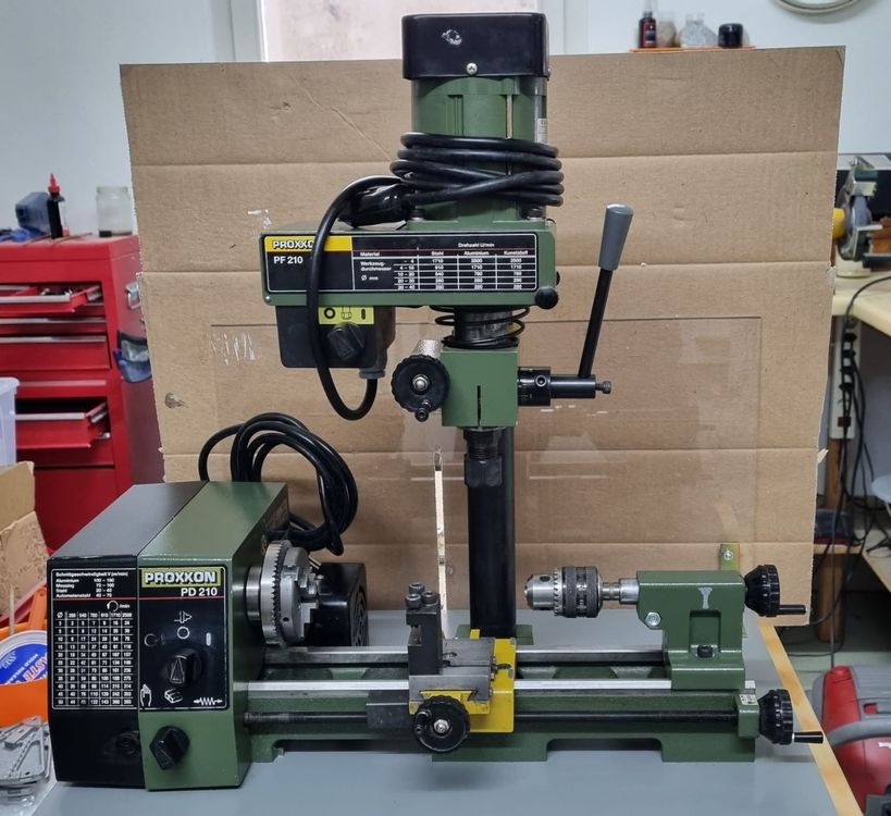 Drehbank mit Fräsbohrmaschine Proxxon PD PF 210 (Gebraucht) in Rüegsau ...