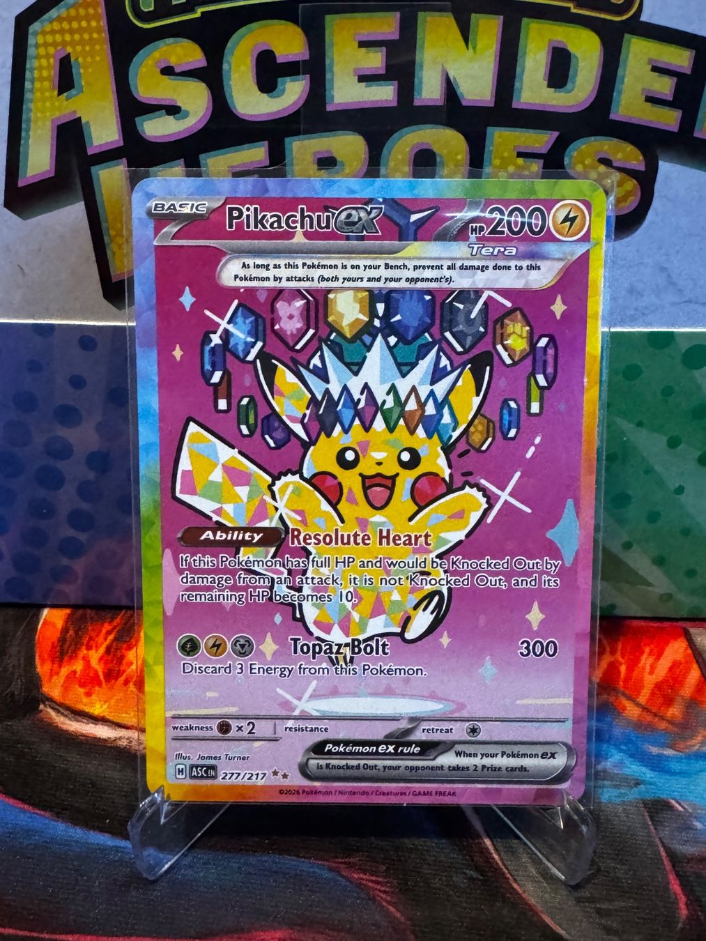 Pokémon Pikachu ex (Tera) 277/217 SAR Ascended Heroes (Gebraucht) in ...