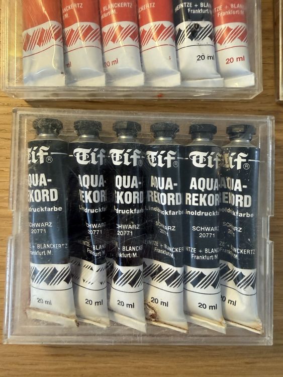 Lot de tubes d'encres linoléum Tif Aqua-Rekord (Defekt) in Kloten für ...