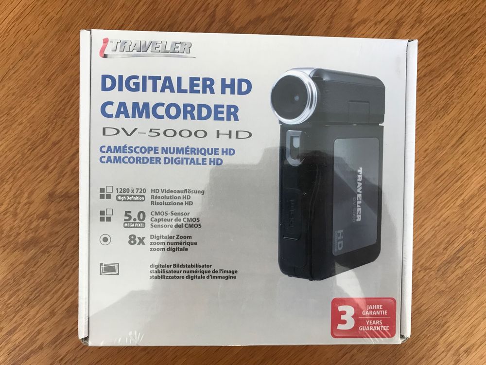 Camcorder Traveler DV-5000 HD neu u. Originalverpackt | Kaufen auf Ricardo