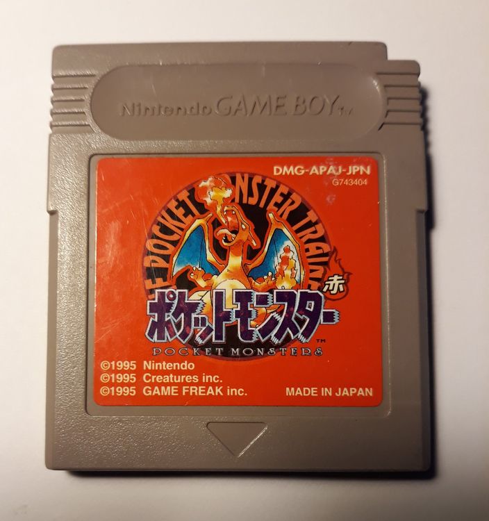 Pocket Monsters Aka ( Pokemon Red Rot Rote ) ⚔️ Game Boy JPN (Gebraucht ...