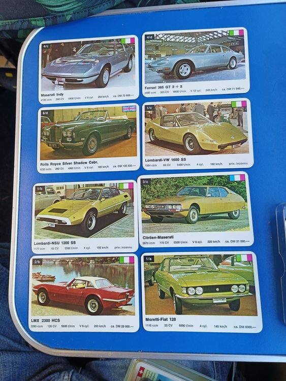 Spiel Karten Quartett - Superautos / Sammlung von 24 Bildern (Gebraucht ...