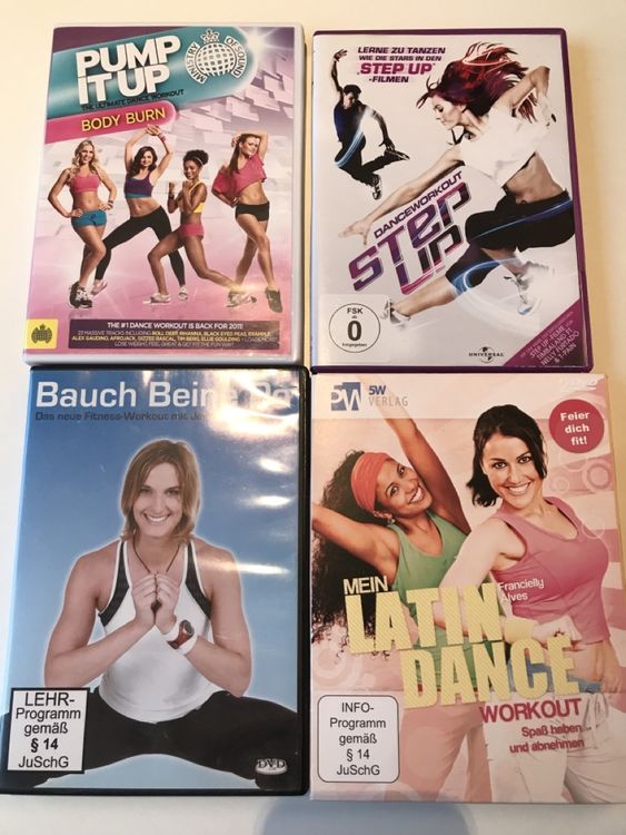 Vier Fitness/Work Out DVD’s (Gebraucht) in Küttigen für CHF 2 – mit ...