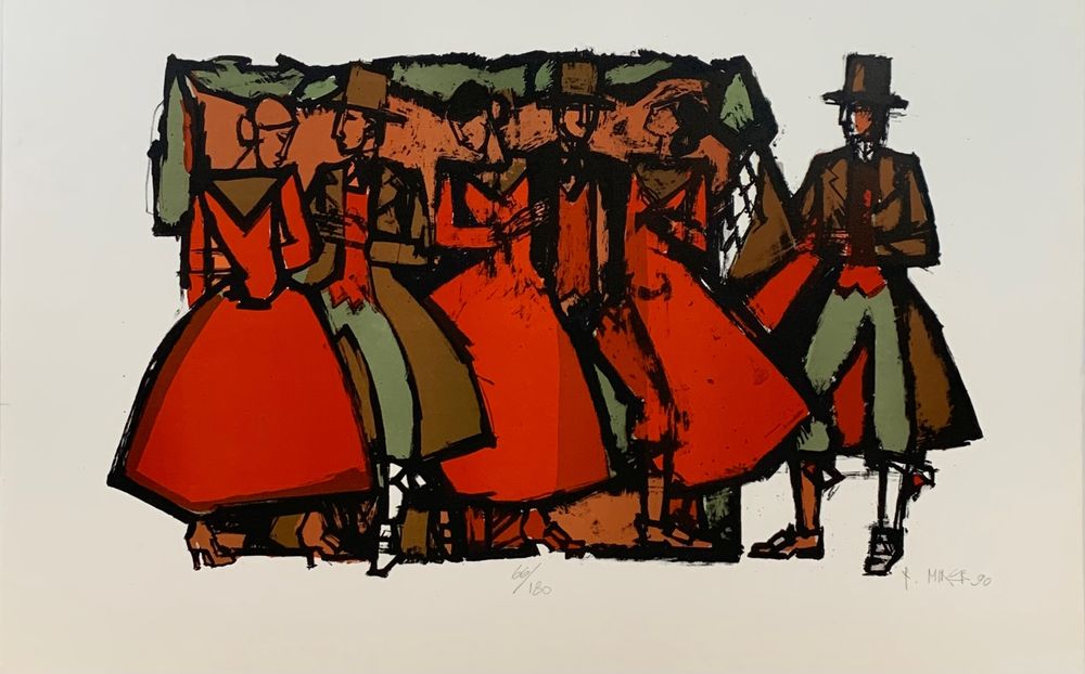 Rudolf Mirer (1937) grosses Lithographie Handsigniert (Gebraucht) in Root für CHF 315 – mit ...