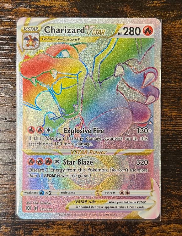 Charizard VSTAR Rainbow Rare Boosterfrisch | Kaufen auf Ricardo