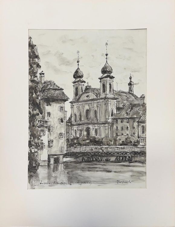 LANDSCHAFT AQUARELL SIGNIERT. | Kaufen auf Ricardo