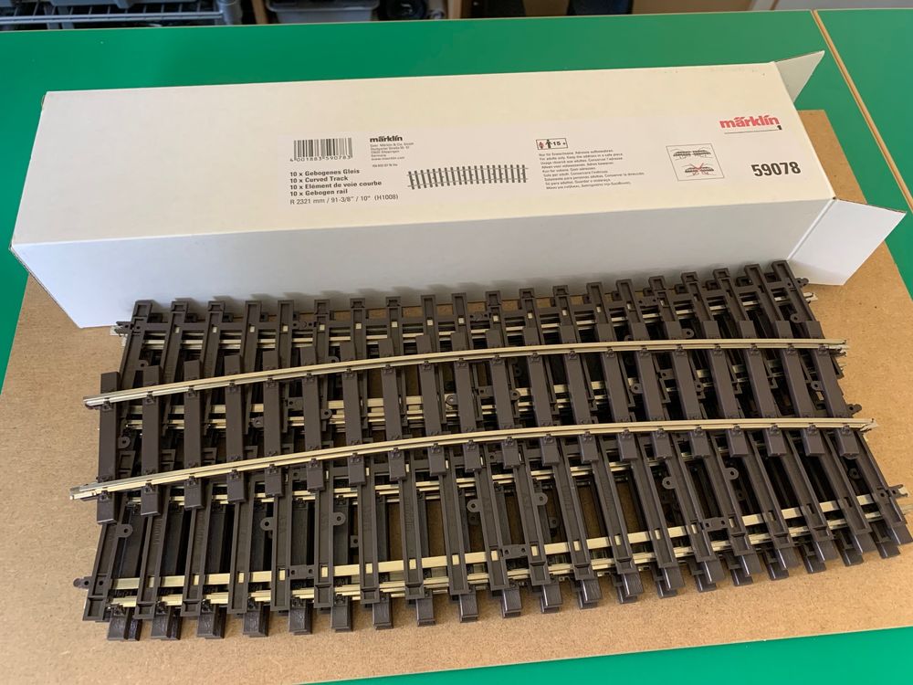 MARKLIN 59078 Ecartement 1- Rails courbes R 2321 mm. 10° | Kaufen auf ...