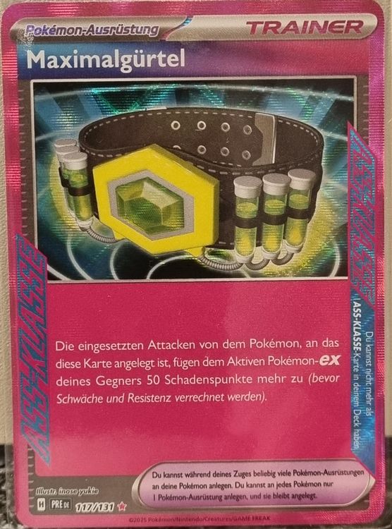 Pokémon – Maximum Belt 🇩🇪 - PRE-117 - Prismatic Evolutions (Gebraucht ...