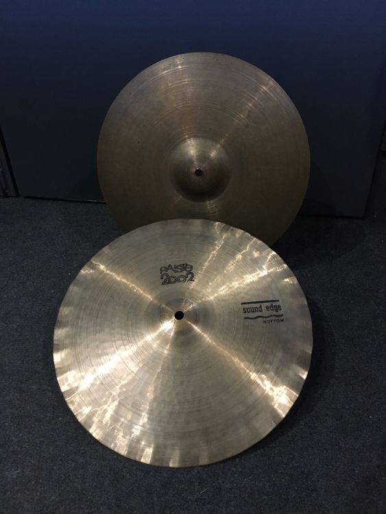 PAISTE ”Black Label” 2002 Sound Edge Hi-hats 14” (Gebraucht) in Les ...