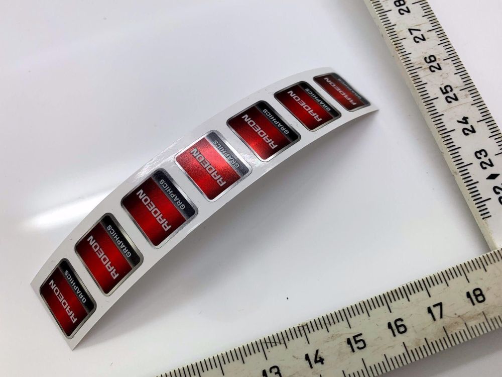 AMD® RADEON™ AUFKLEBER ¦ STICKER | LOGO (Neu und originalverpackt) in ...
