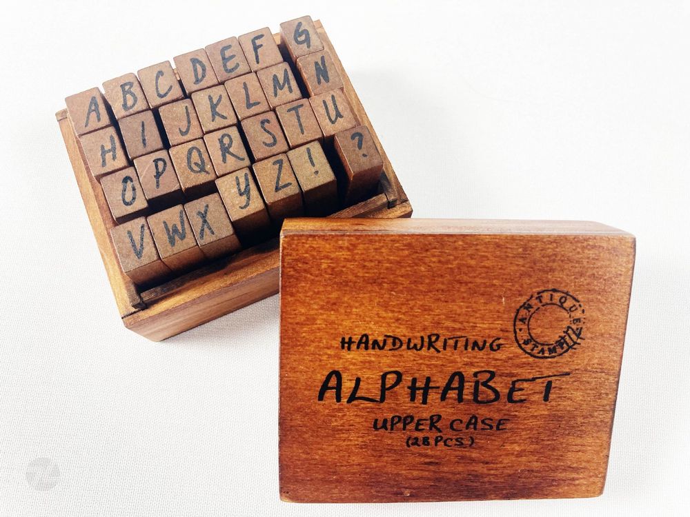 ABC Stempel Alphabet H10mm Druckerei Letter Stempel-Set | Acheter sur ...