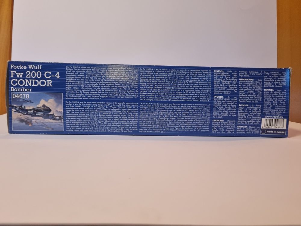 Focke Wulf Fw 200 C-4 Condor Revell 1:72 Neuf Maquette (D'occasion) à ...