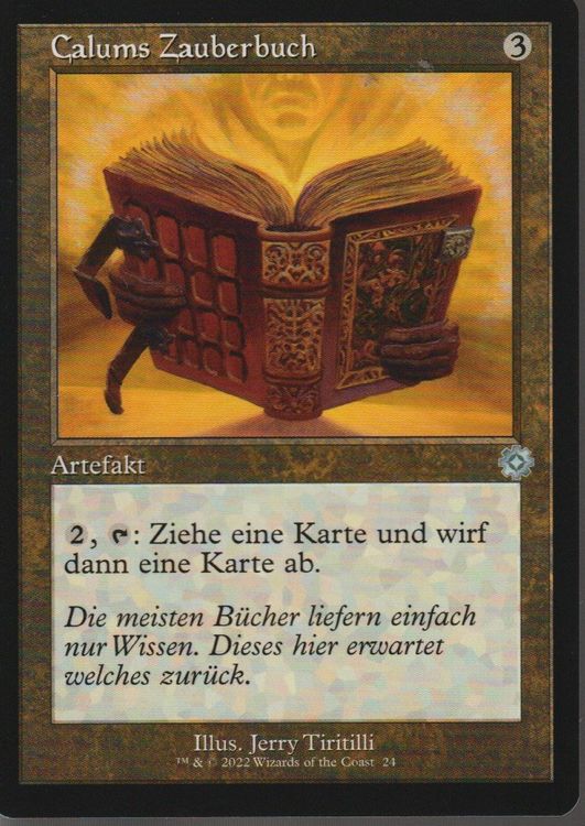 Magic The Gathering MTG Retro Frame Artifact 24 Calums Zaube (Neu ...