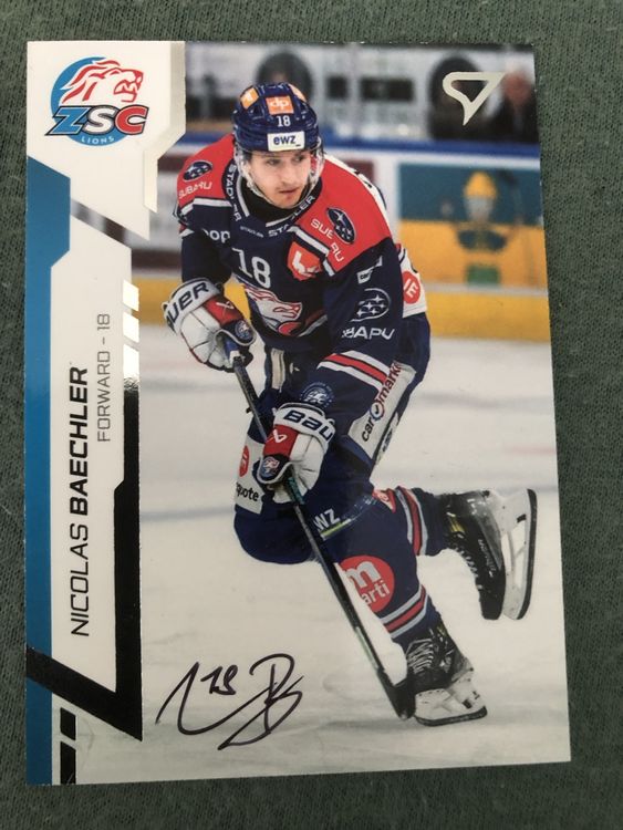 Nicolas Baechler ZSC Hockey Card signiert (Gebraucht) in Meierskappel ...