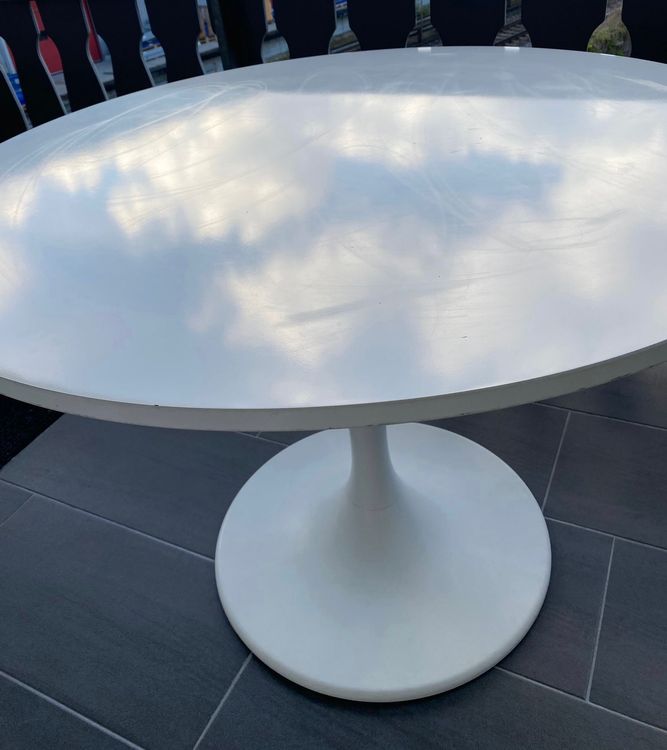 Wunderschne Runde Tisch Weiss Ebenbild