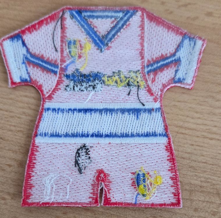 FC Basel, FCB Trikot Aufnäher aus den 90er Jahren. Ca. 8.5cm (Neu ...