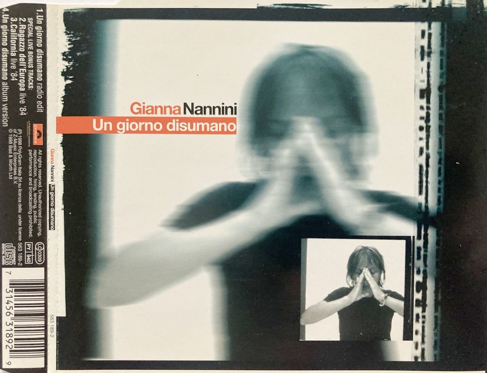 GIANNA NANNINI - UN GIORNO DISUMANO (Gebraucht) in Bottens für CHF 9 – mit Lieferung auf Ricardo ...