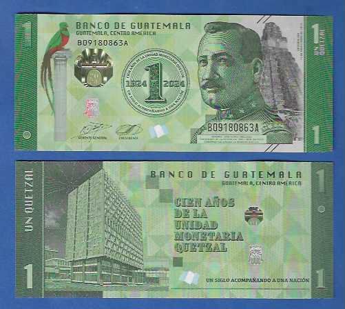 Guatemala1 Quetzai 2024 Bankfrisch (Neu (gemäss Beschreibung)) in ...
