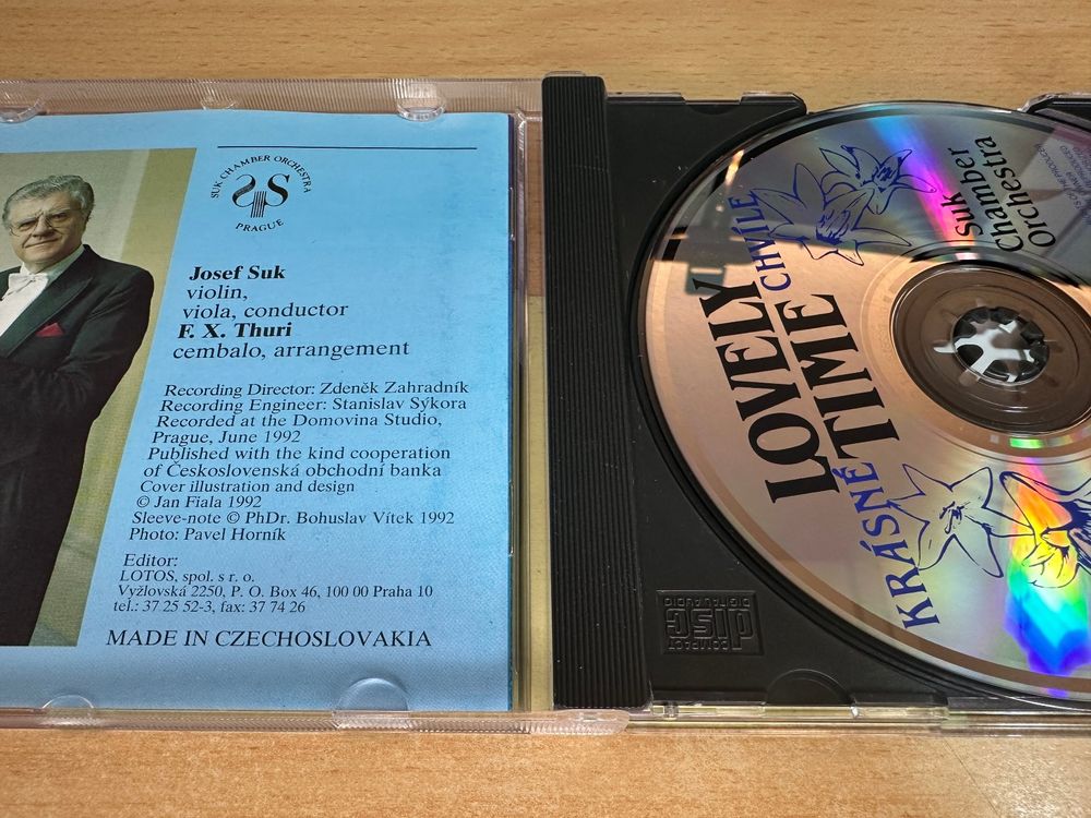 G2 Josef Suk Suk Chamber Orchestra Krásné Chvíle Lovely Time (Gebraucht ...