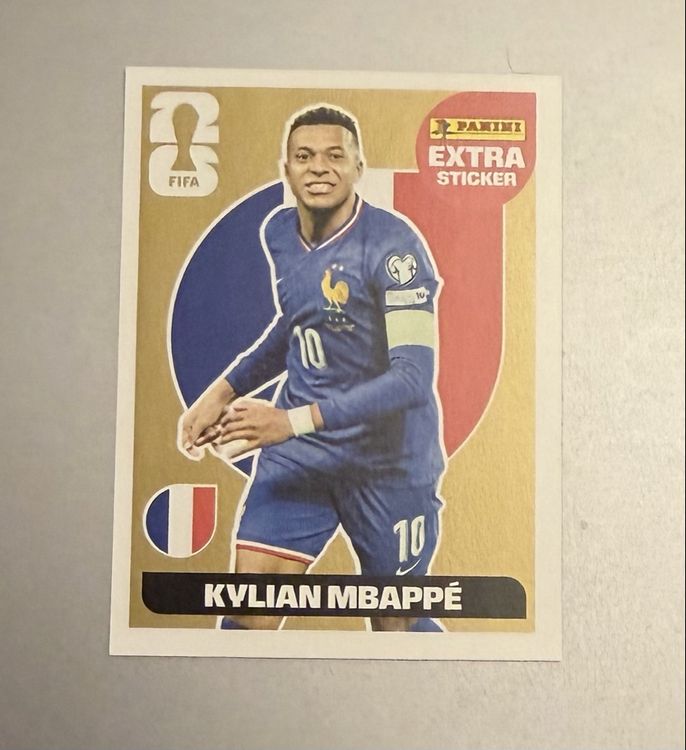 Panini World Cup 2026 - Extra Sticker - Mbappé Gold (Neuf (Voir ...